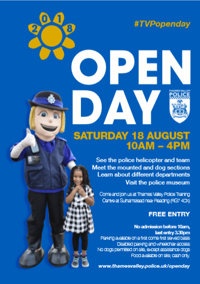 Thames Valley Police Open Day – Saturday, 18th August – Nettlebed